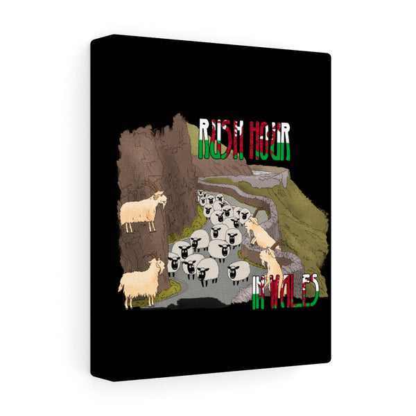 Rush Hour in Wales Stretched Canvas - Welsh Treasure