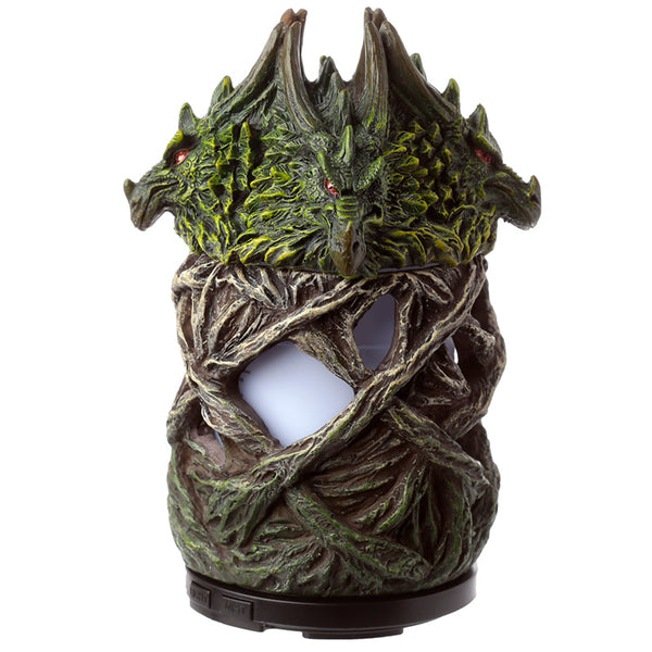 Welsh Treasures Fire Earth Twisted Tree Dragon Aroma Diffuser LED ...