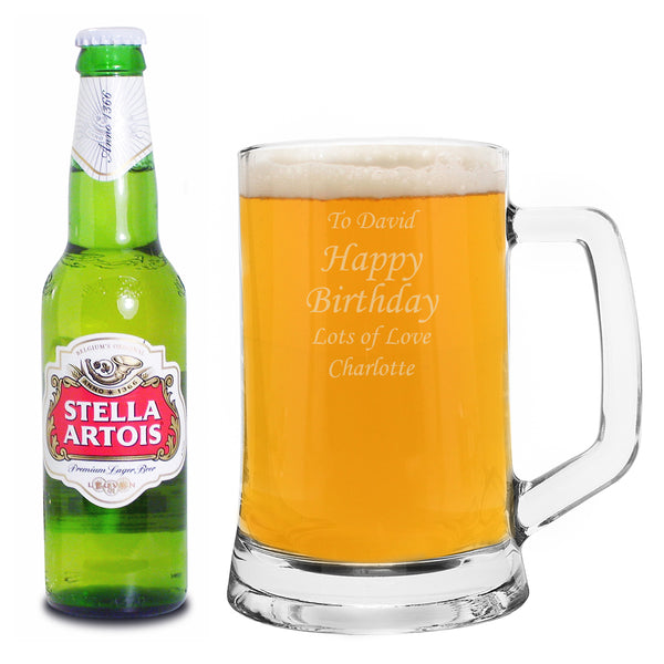 Personalised Stern Tankard & Beer Set - Welsh Treasure